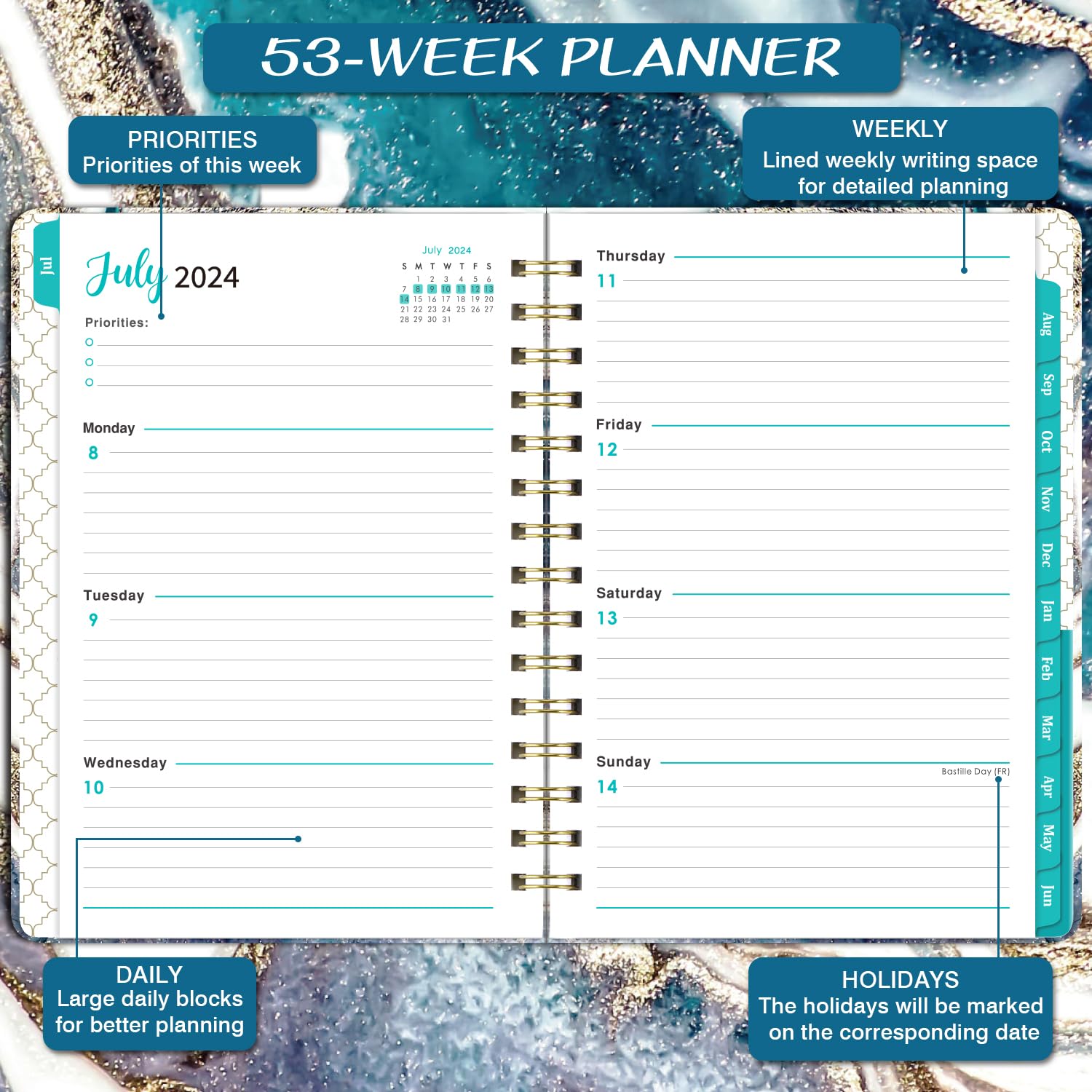 Mua 2024-2025 Planner - Academic Planner 2024-2025 from July 2024 to ...
