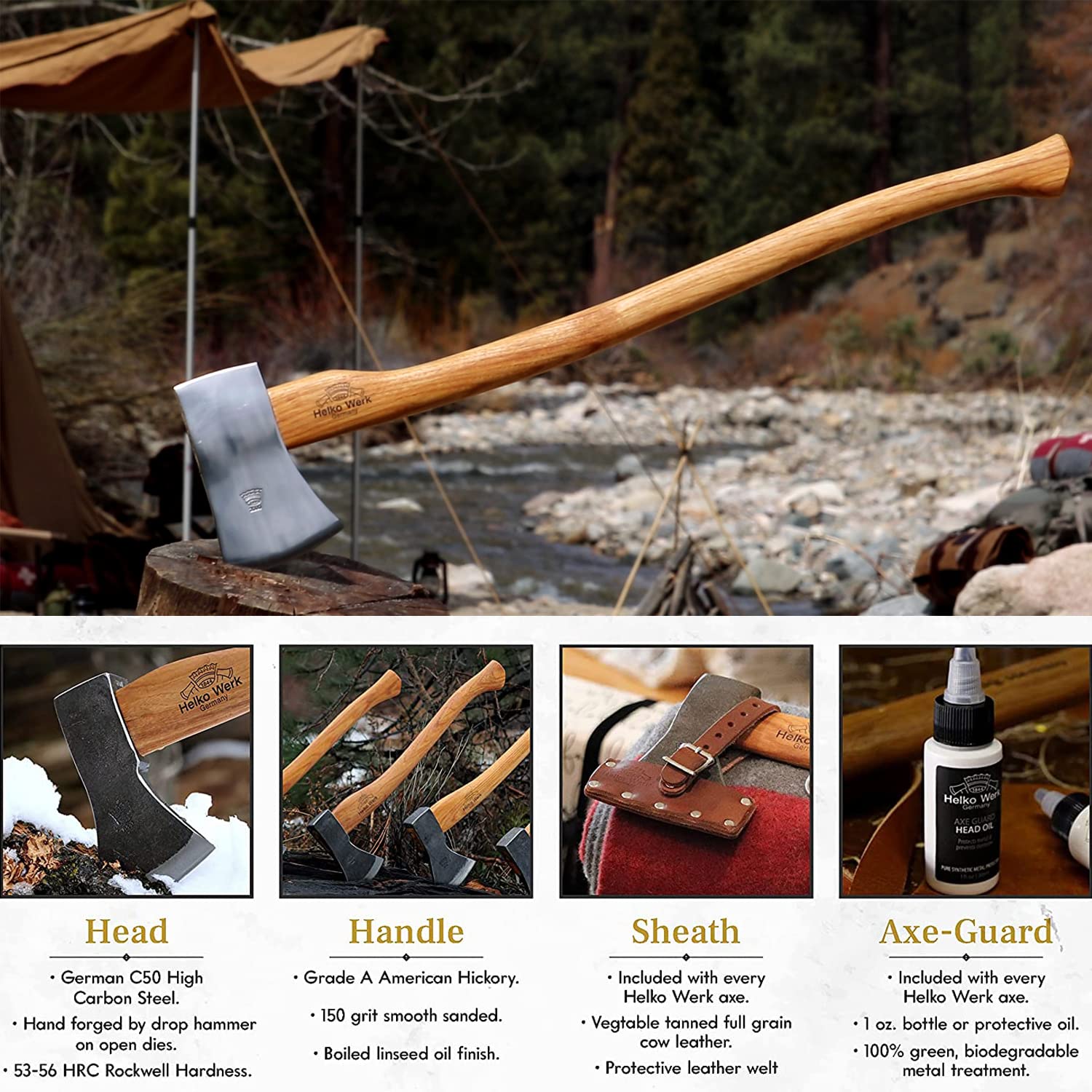 Mua 1844 Helko Werk Germany Classic Expedition - 4.5lb Felling Axe ...