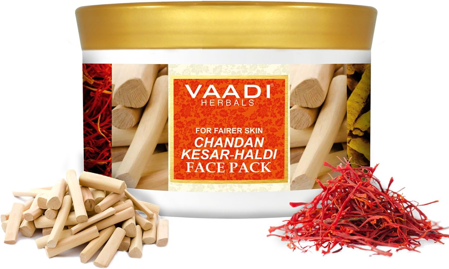 Vaadi Herbals Face Pack, Chandan Kesar and Haldi, 600g – BigaMart