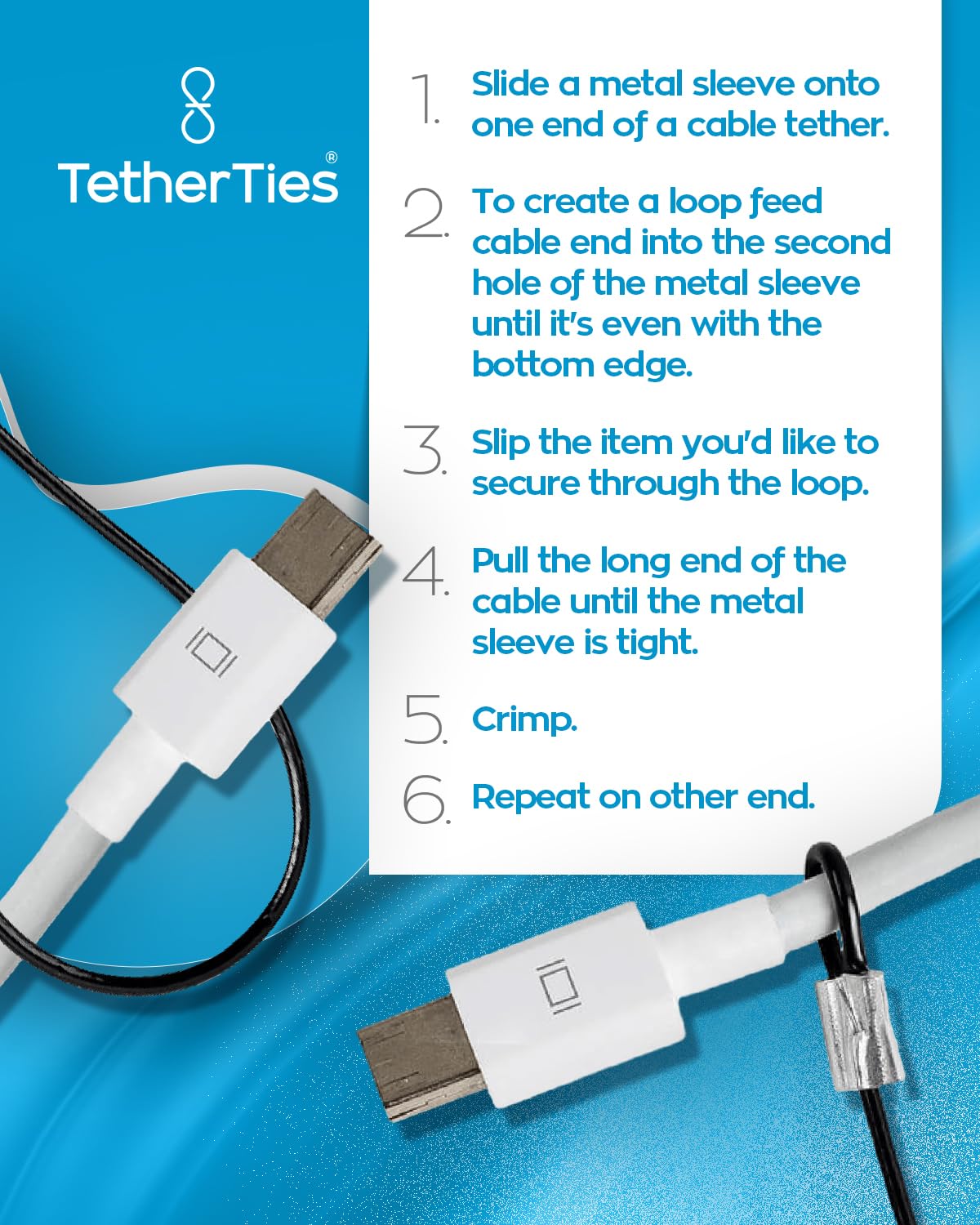 TetherTies Cable Organization, DIY Tether Kit - Customizable Cable Tethers For Computers ...