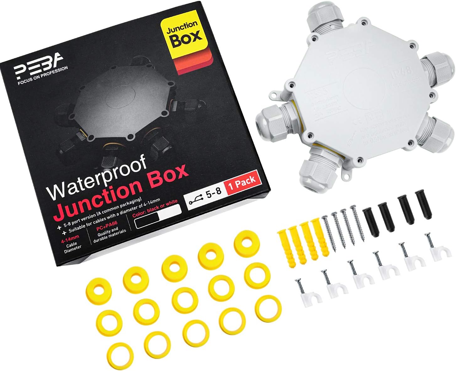 Waterproof Junction Box Outdoor IP68 5 Way Electrical Outside Cable ...