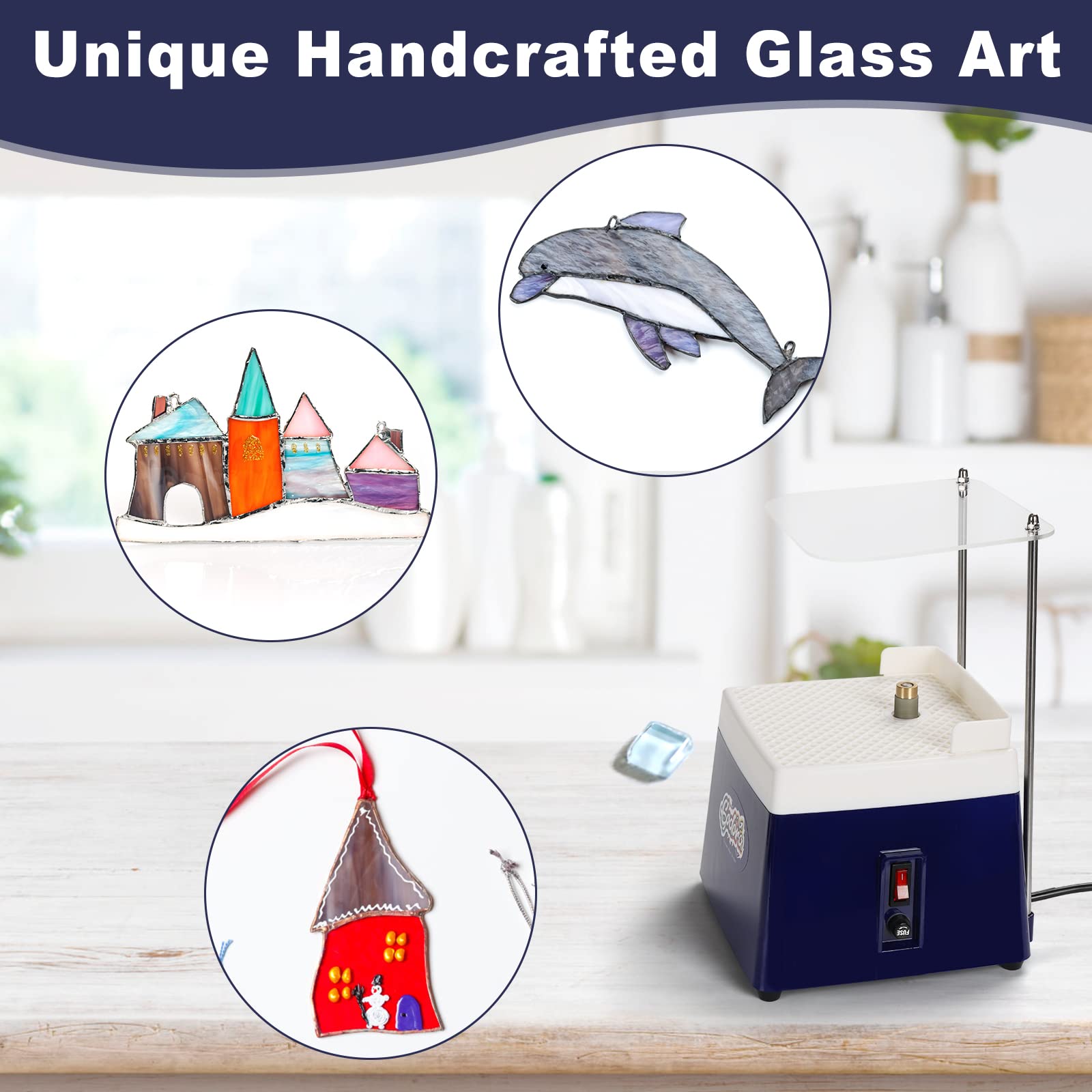 Mua Godora Stained Glass Grinder, Mini Stained Glass Kit with 5/8" & 1 ...