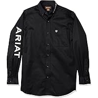 Ariat Men's Big and Tall Team Logo Long Sleeve Twill Shirt