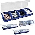 Amazon.com: Screw Organizer Storage Bins, 4 Pack Stackable Bins with ...