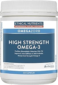 Ethical Nutrients OMEGAZORB High Strength Omega-3 220 Capsules: Amazon ...