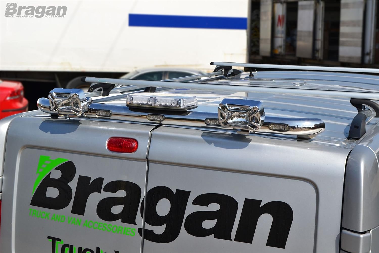 Bragan BRA33216B44 Van Rear Top Roof Spotlight Lamp Bar Stainless Steel ...