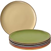 Amazon.com | Mora Ceramic Flat Plates Set of 6-8 in - The Dessert ...