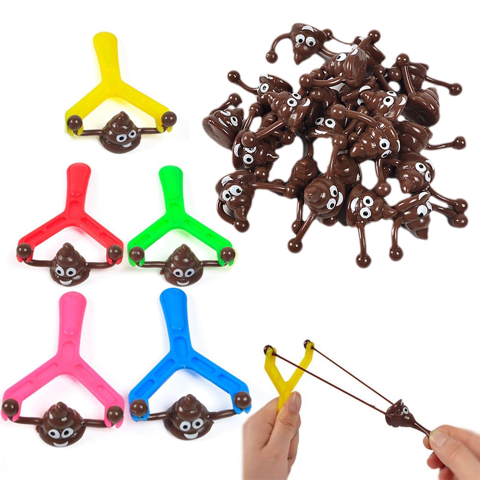 Mua poop slingshot toys, creative sticky poop slingshot toys, smiley ...