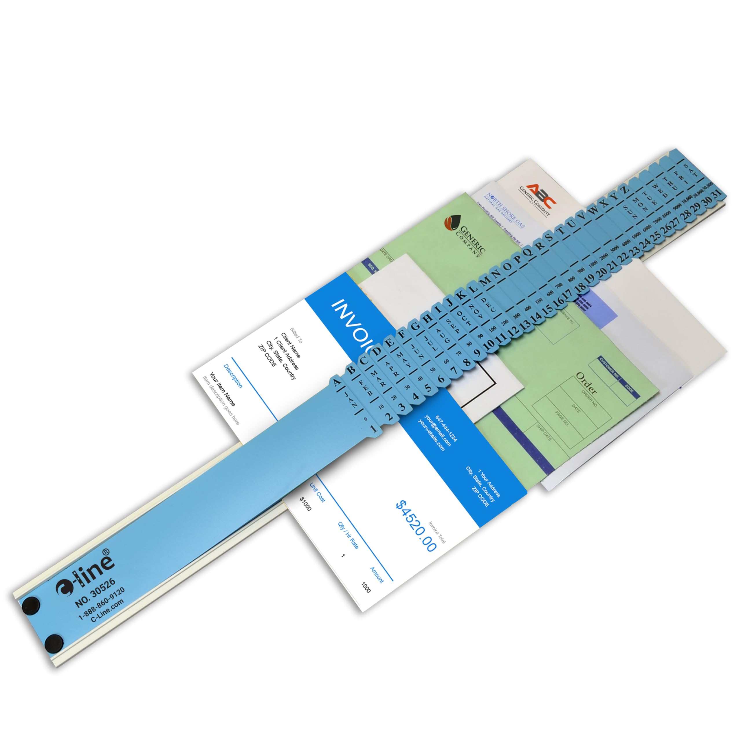 Mua C-Line All-Purpose Document Sorter, 2.5 x 23.5 Inch, Blue (30526 ...