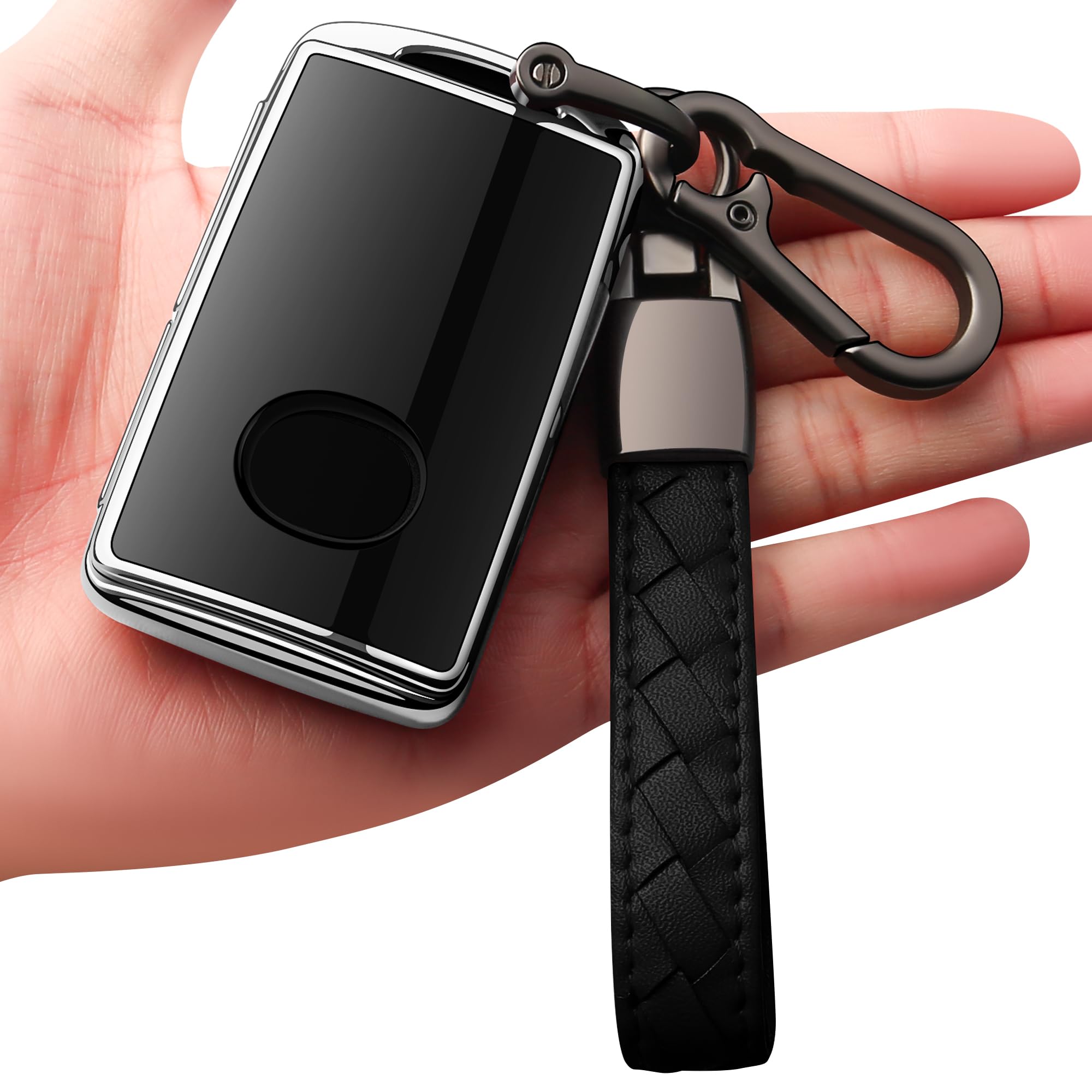 Sindeda for Mazda Key Fob Cover with Keychain Key Case Key Shell 360 ...