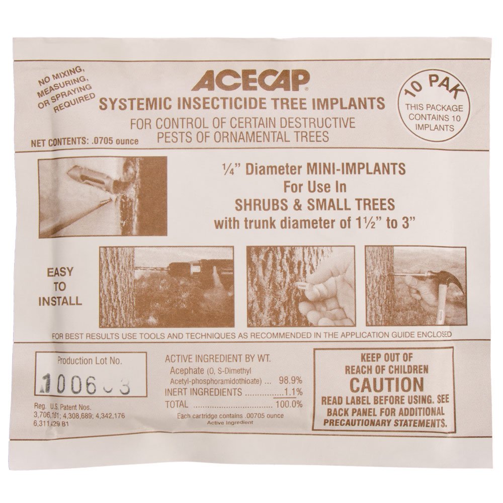 Buy AceCap Insecticide Systemic Tree Ims, 1/4-inch Im Diameter (10 Pack ...