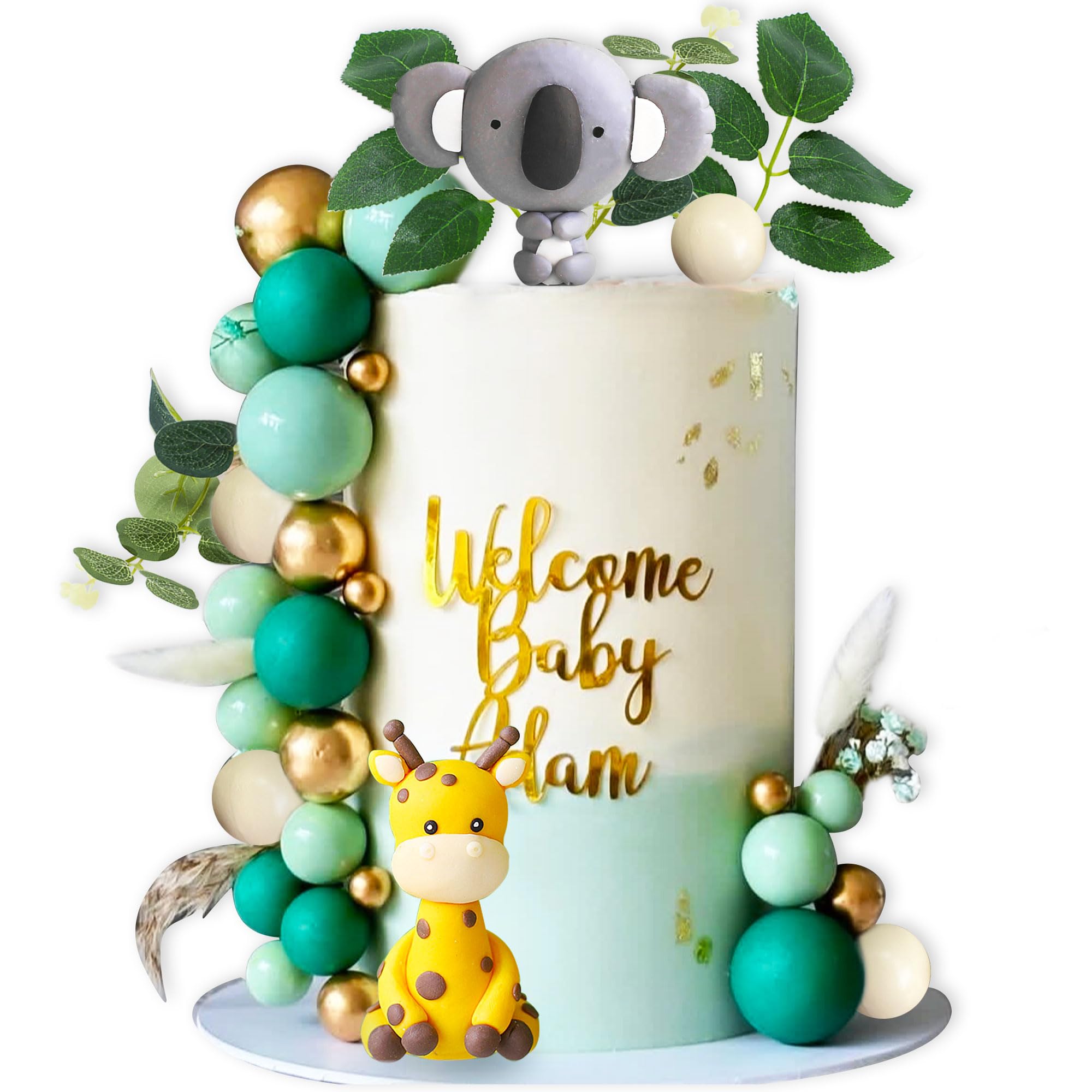 JeVenis Jungle Baby Shower Cake Decoration Safari Animals Cake ...