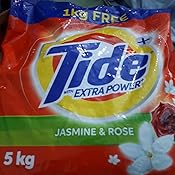 Tide Plus Extra Power Detergent Washing Powder - 4 kg + 1 Kg Free (Jasmine and Rose): Amazon.in ...