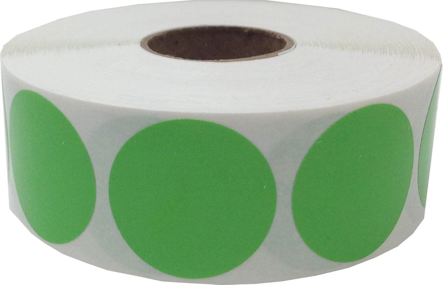 Light Green Circle Stickers, 25 mm 1 Inch Dot Labels 500 Pack: Amazon ...