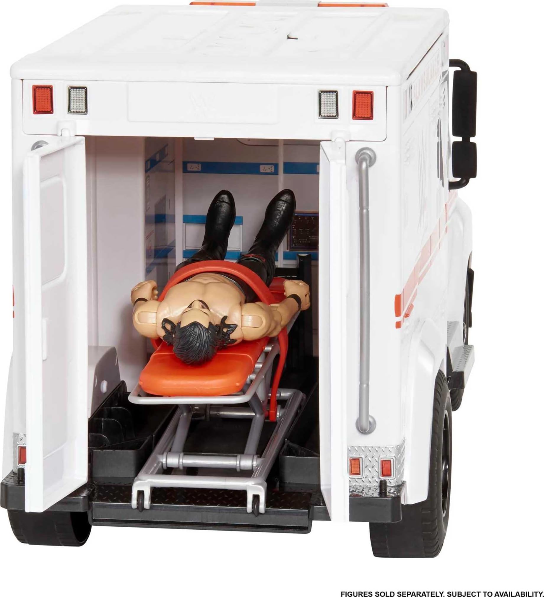 Mua Mattel WWE Slambulance Wrekkin' Vehicle Breakaway Ambulance, for 6 ...