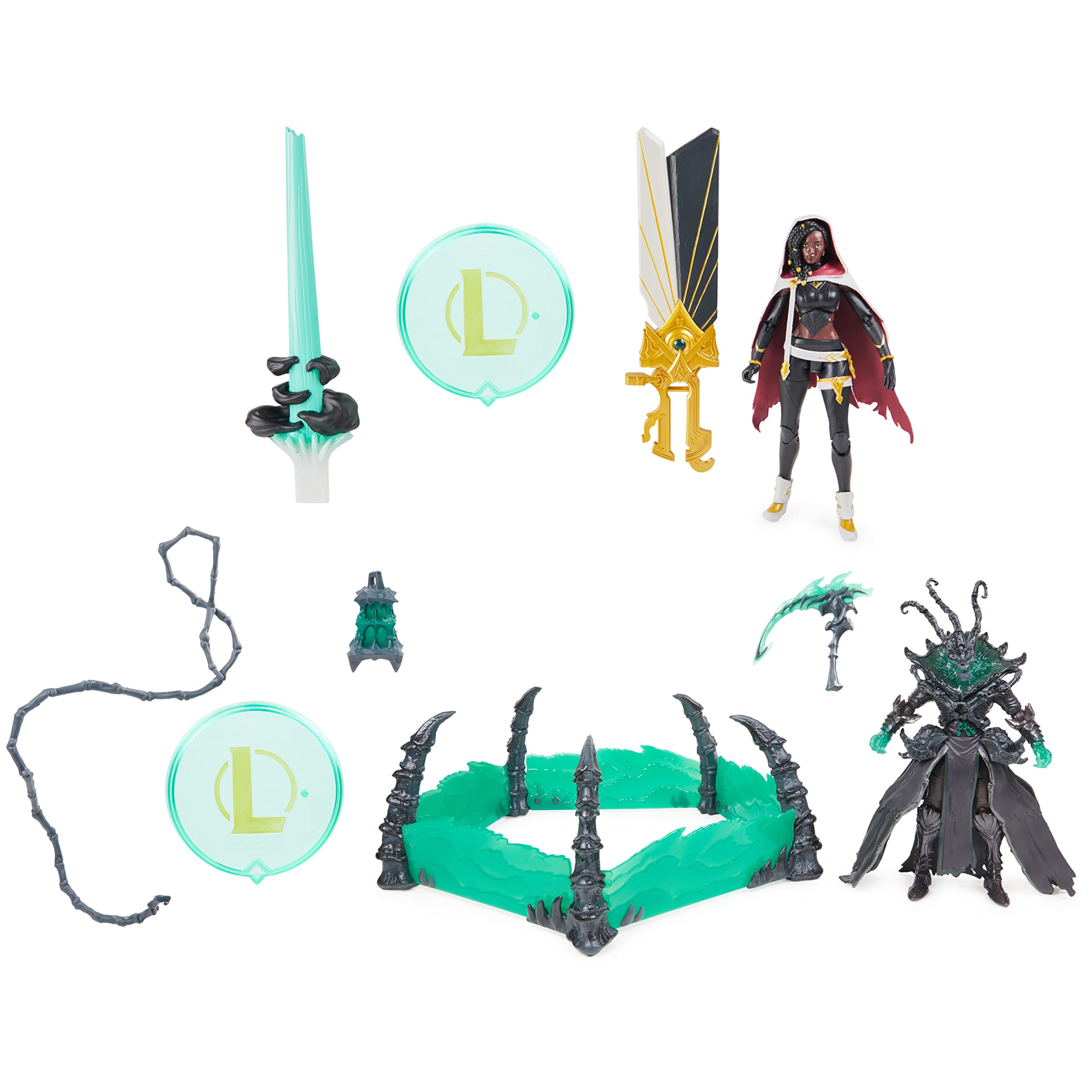 Mua 2-Pack, Official 6-Inch Senna and Thresh Collectible Figures, Glow ...