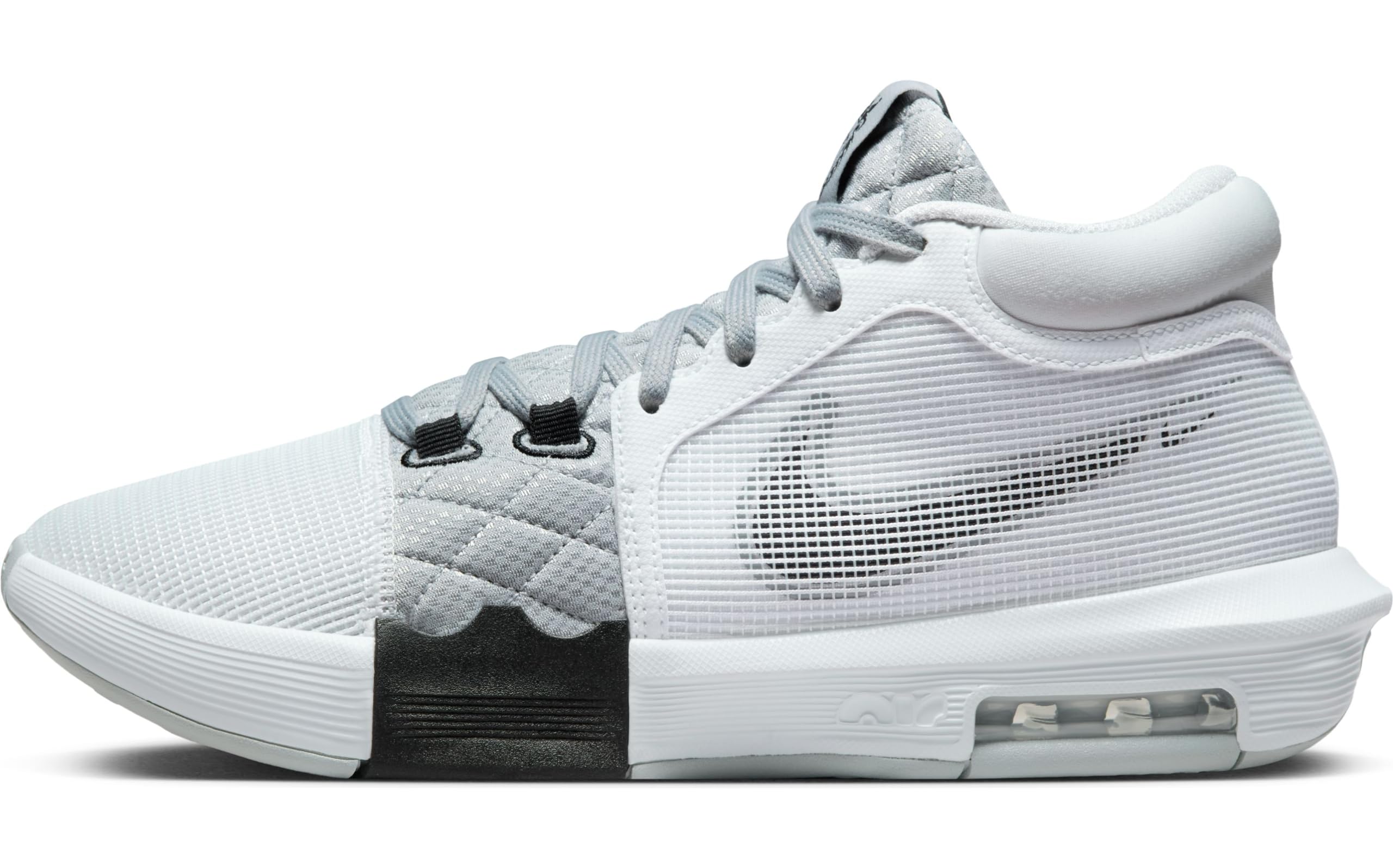 NIKE Men's Sneaker Three Quarters Tall, White Black Light Smoke Grey ...