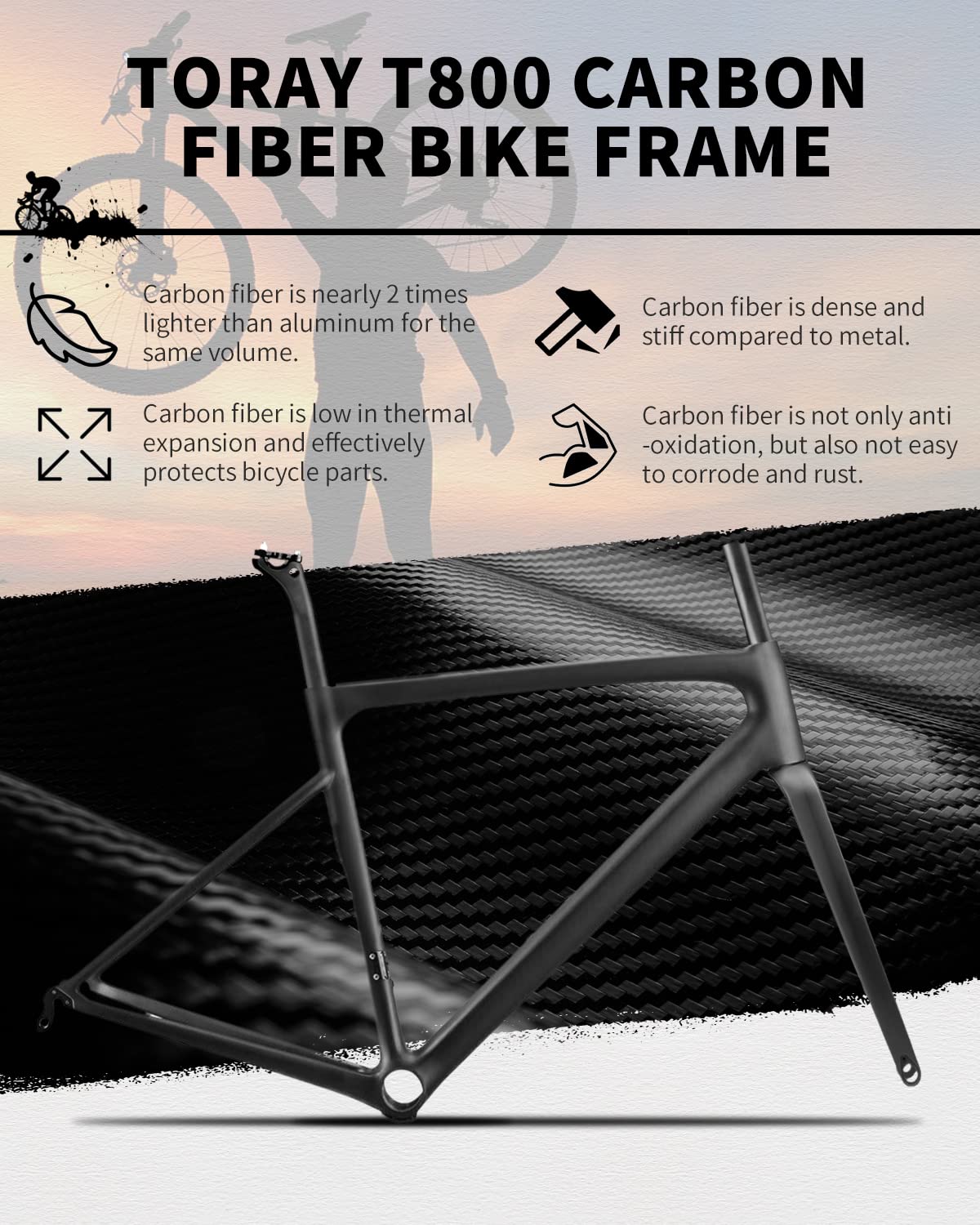 Mua SAVADECK Carbon Road Bike, T800 Carbon Fiber Frame 700C Racing ...