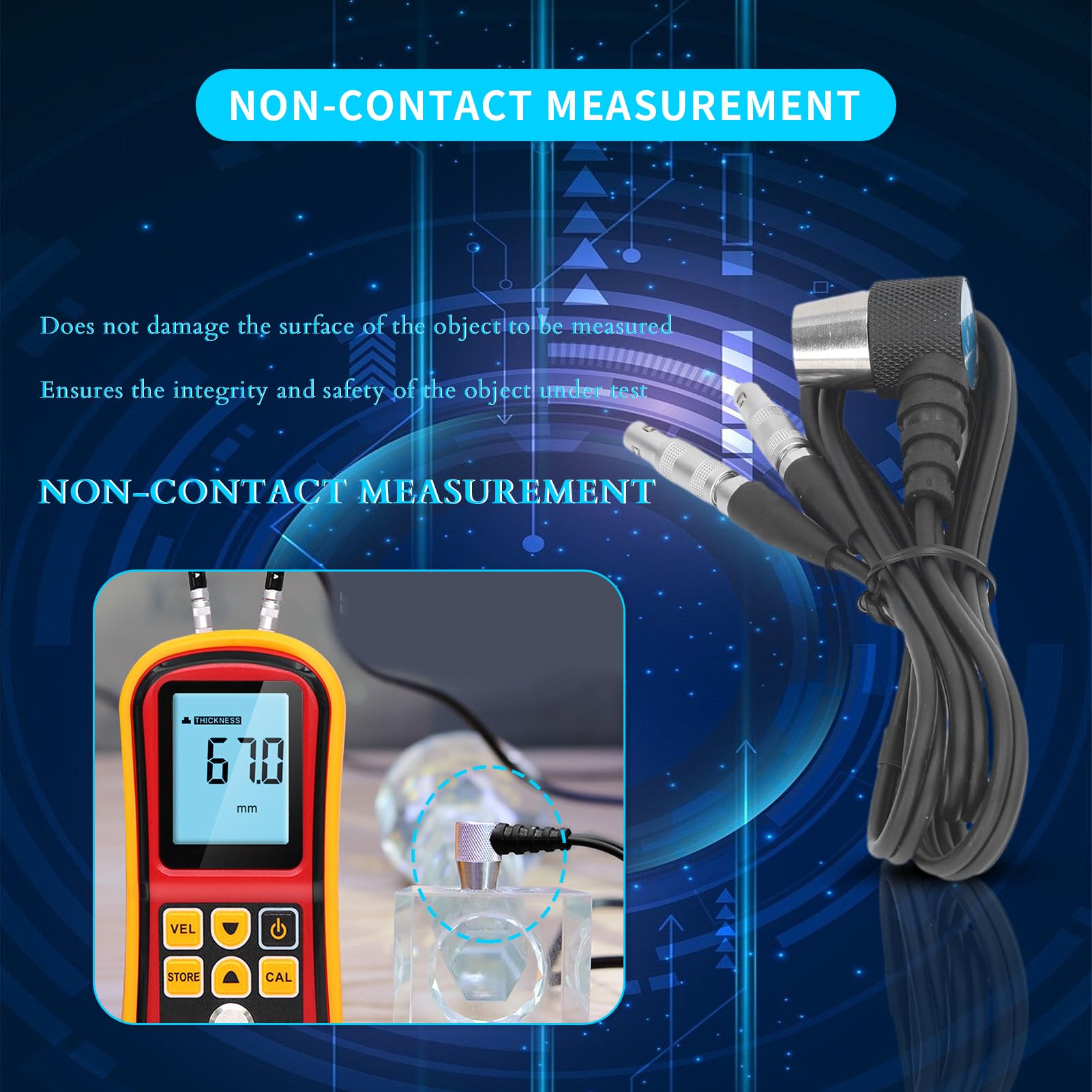 Mua Ultrasonic Thickness Probe, Smart Sensor Digital Ultrasonic ...