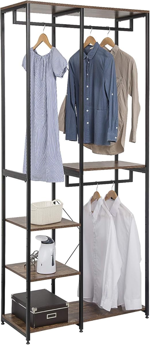 EUGAD 0156XJYJ Portemanteaux Haut Portant avec étagère de Rangement ...