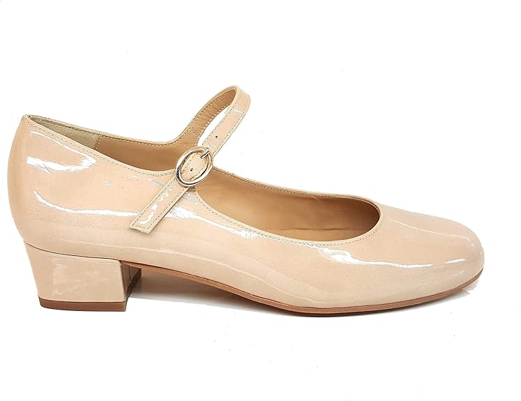 Gennia AMERCE - Damen Ballerinas mit Niedriger Absatz 2 cm mit Metall ...