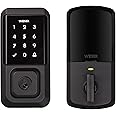 Weiser Halo Matte Black WiFi Smart Lock, Keyless Entry Door Lock, Touchscreen Keypad Door Lock ...
