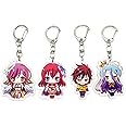 Amazon.com: EBTY DREAMS Inc. - Set of 4 No Game, No Life Acrylic ...