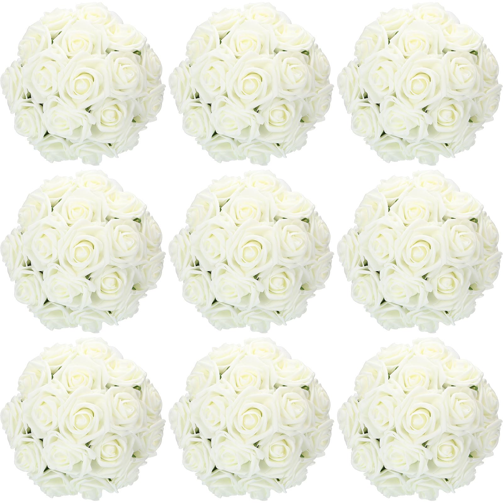 Tigeen 200 Pack Artificial Foam Rose Flowers with Stems Artificial ...