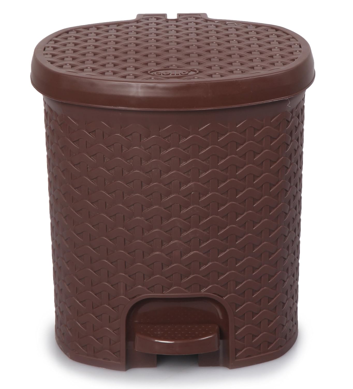 Cello Classic Plastic Pedal Dustbin, 12 Liters, Brown : Amazon.in: Home ...