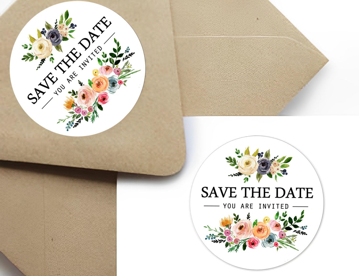 120PCS Save The Date Labels Wedding Stickers Bridal Shower Stickers ...