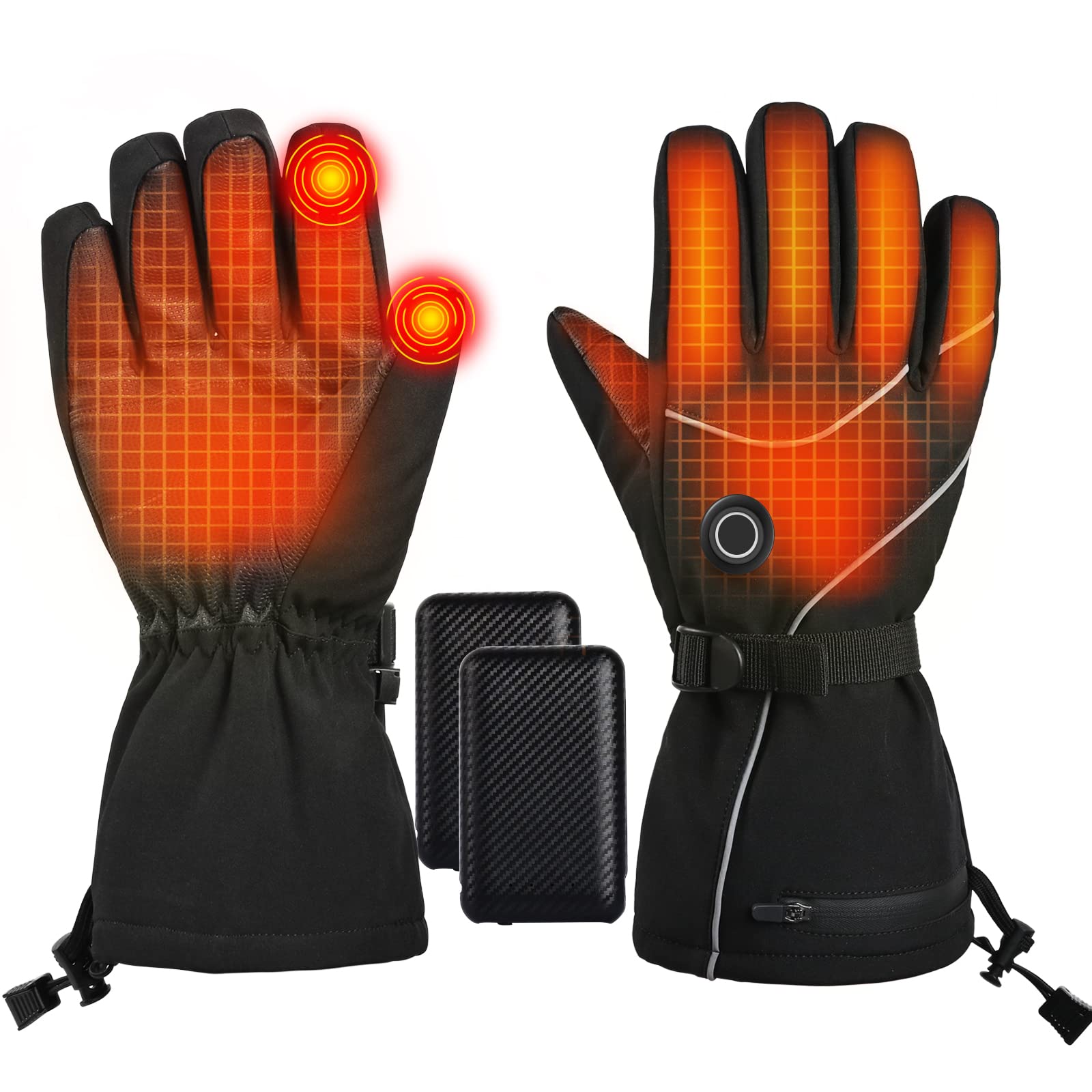 Electric Rechargeable Battery Powered Heated Gloves for Mans ...