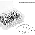 Amazon.com: 100 Pcs Wig Pins T Pins 1 Inch Jewelry T Pin T Shape Sewing Pins for Blocking ...