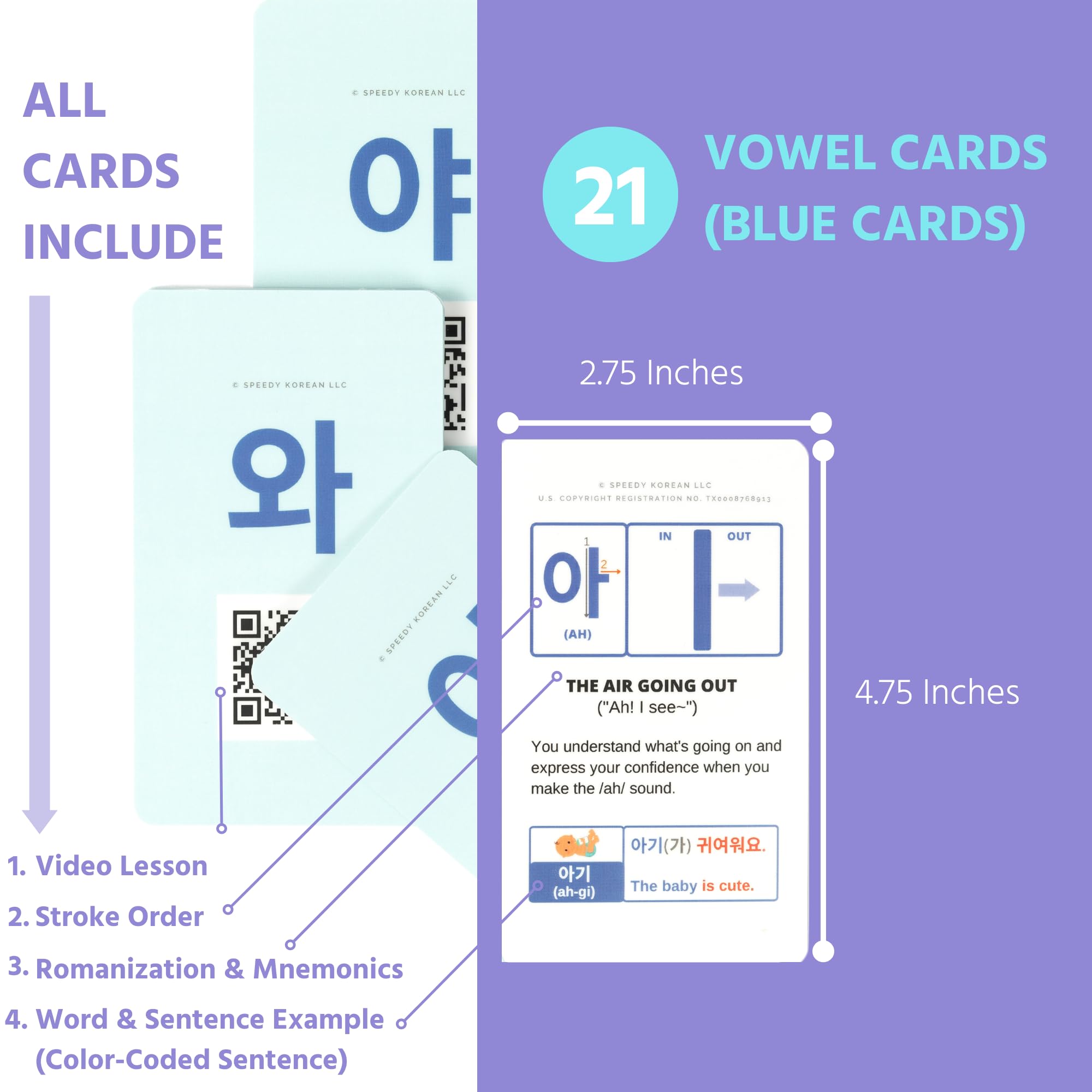 Mua Learn Korean with COREALL Hangul Korean Alphabet Flash Cards ...