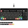 Amazon.com: OHY XVX Wired 75% Retro Gaming Keyboard with 2 HUB Ports, M87 Pro Mechanical ...