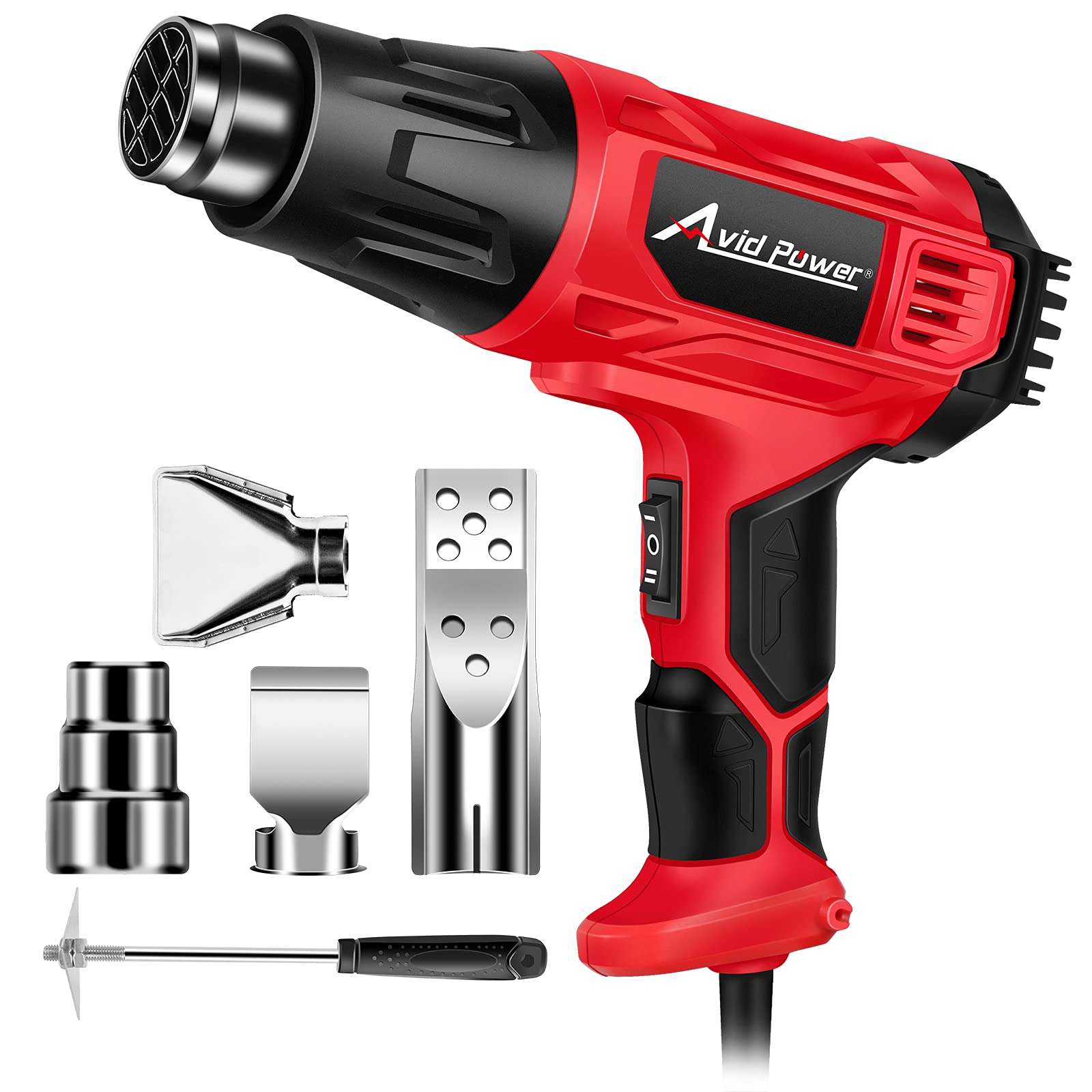 AVID POWER Heat Gun, 1800W Heat Gun for Crafts, Shrink Tubing and Vinyl ...