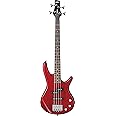 Amazon.com: Ibanez 4 String Bass Guitar, Right, Transparent Red ...