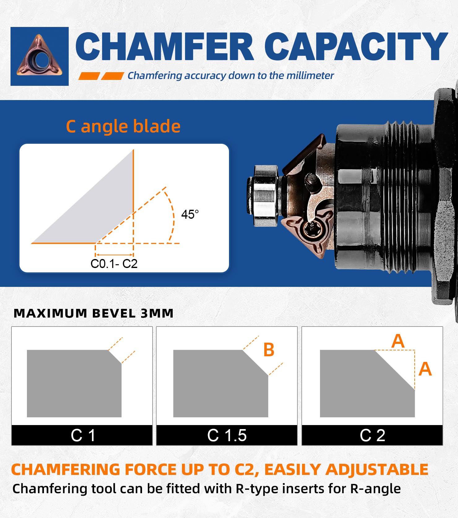 Mua SI FANG Portable Pneumatic Chamfer Tool, for Metal Chamfering ...