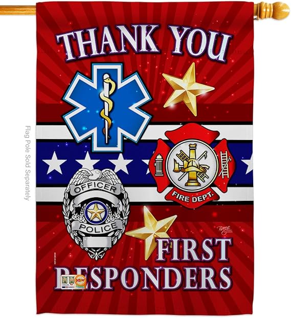 Amazon.com : First Responders House Flag - Armed Forces Service All ...