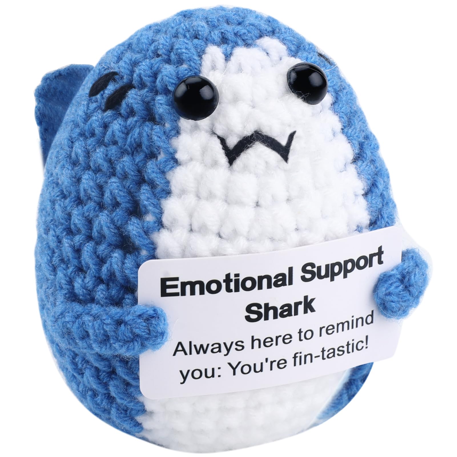 Lestp Funny Gifts Women Positive Shark Emotional Support Crochet ...