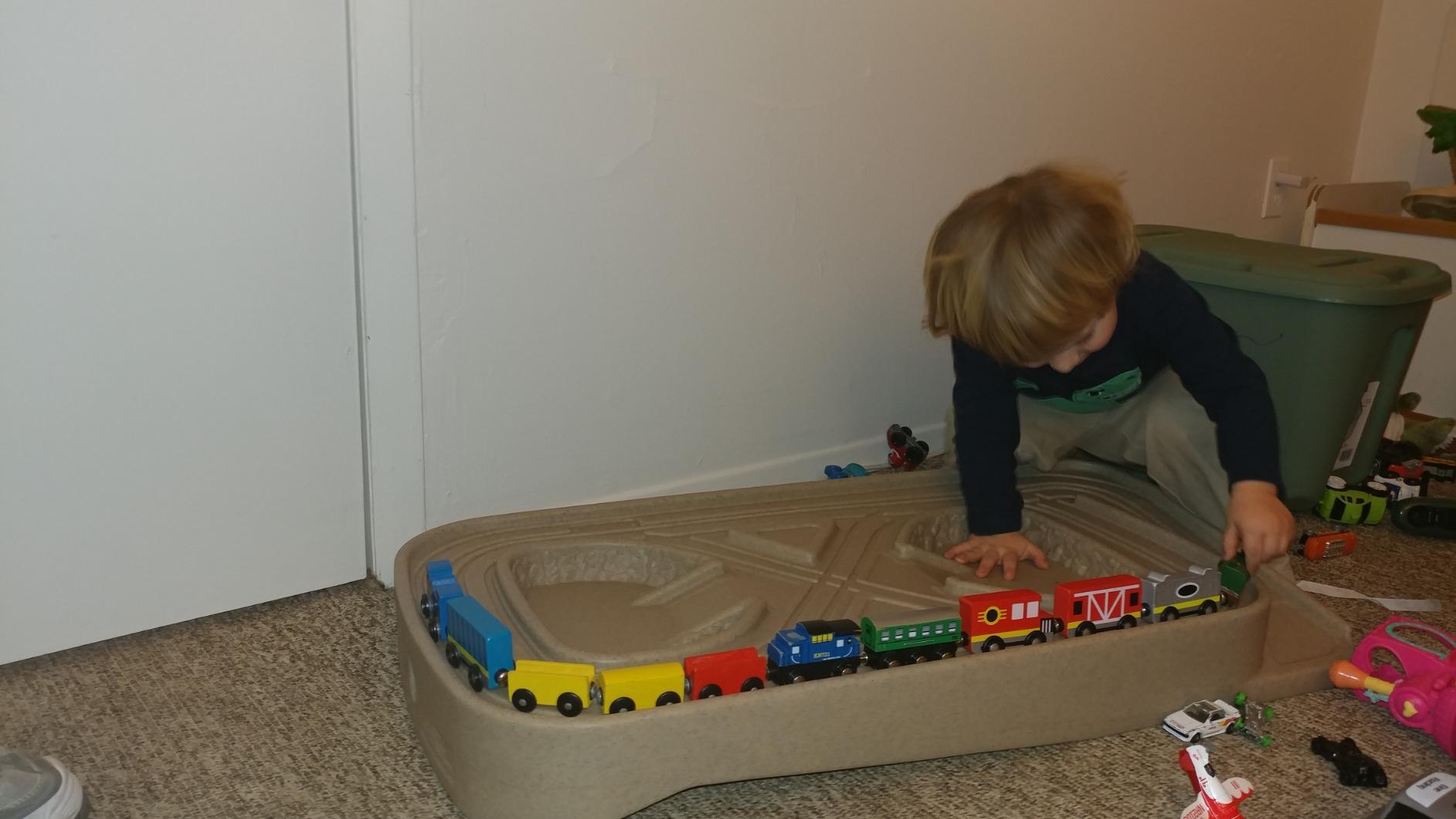 $8/mo - Finance Simplay3 Carry and Go Car and Train Table, Double-Sided ...