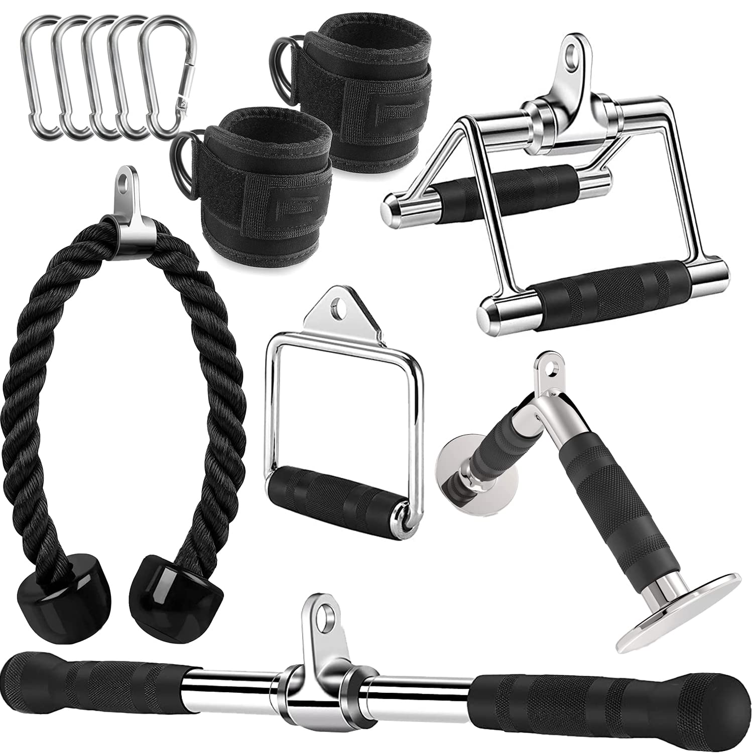 WNOEY Cable Machine Attachment, LAT Pulldown Attachments, Home Gym ...