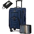 Amazon.com | Carry On Luggage 22x14x9 Airline Approved, 22-Inch ...