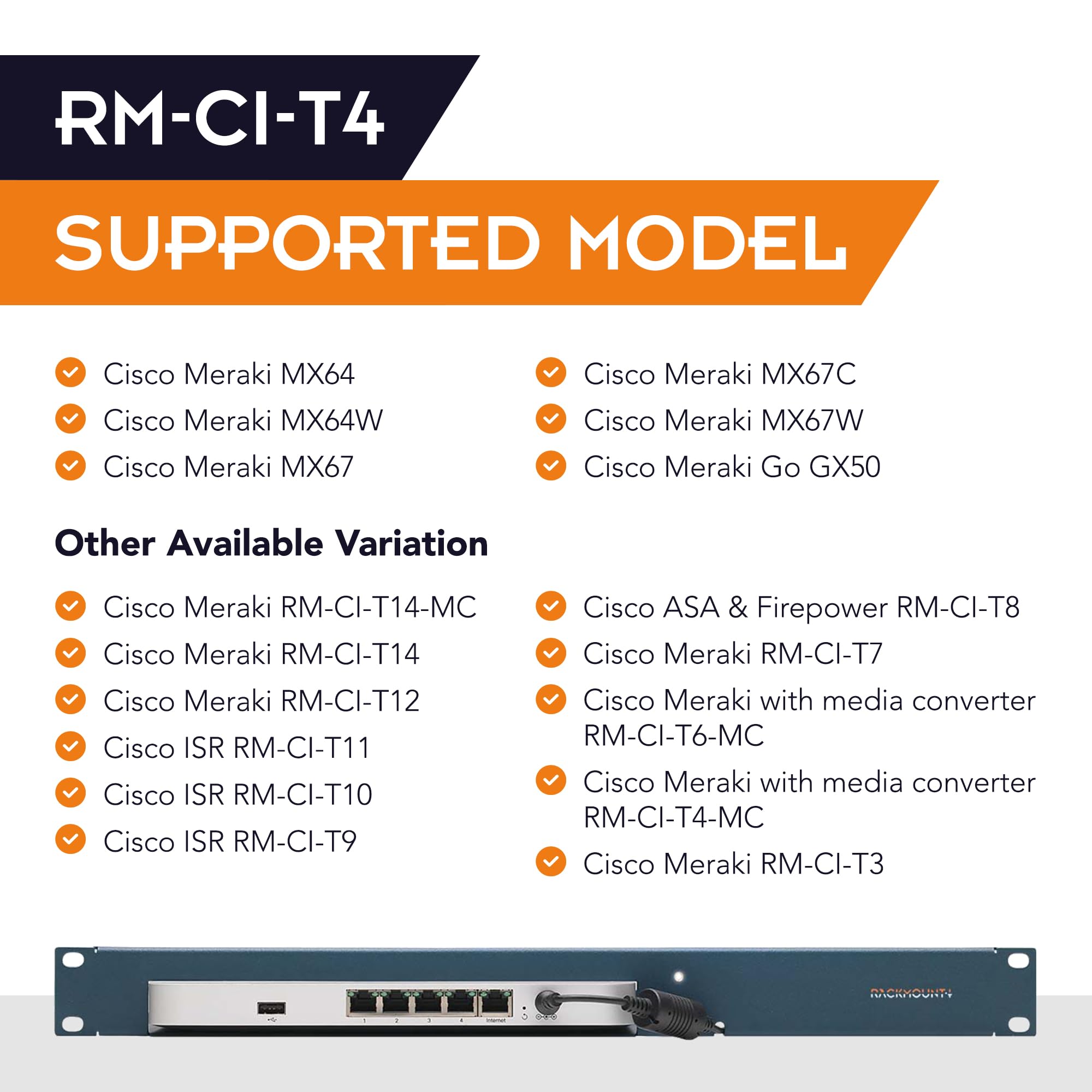 Mua R RACKMOUNT·IT | RM-CI-T4 | Rack Mounting Kit for Cisco Meraki MX64 ...