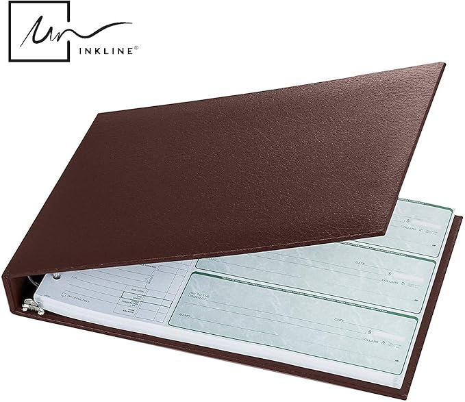 Amazon.com : Executive 7 Ring Check Binder, 500 Check Capacity, for ...