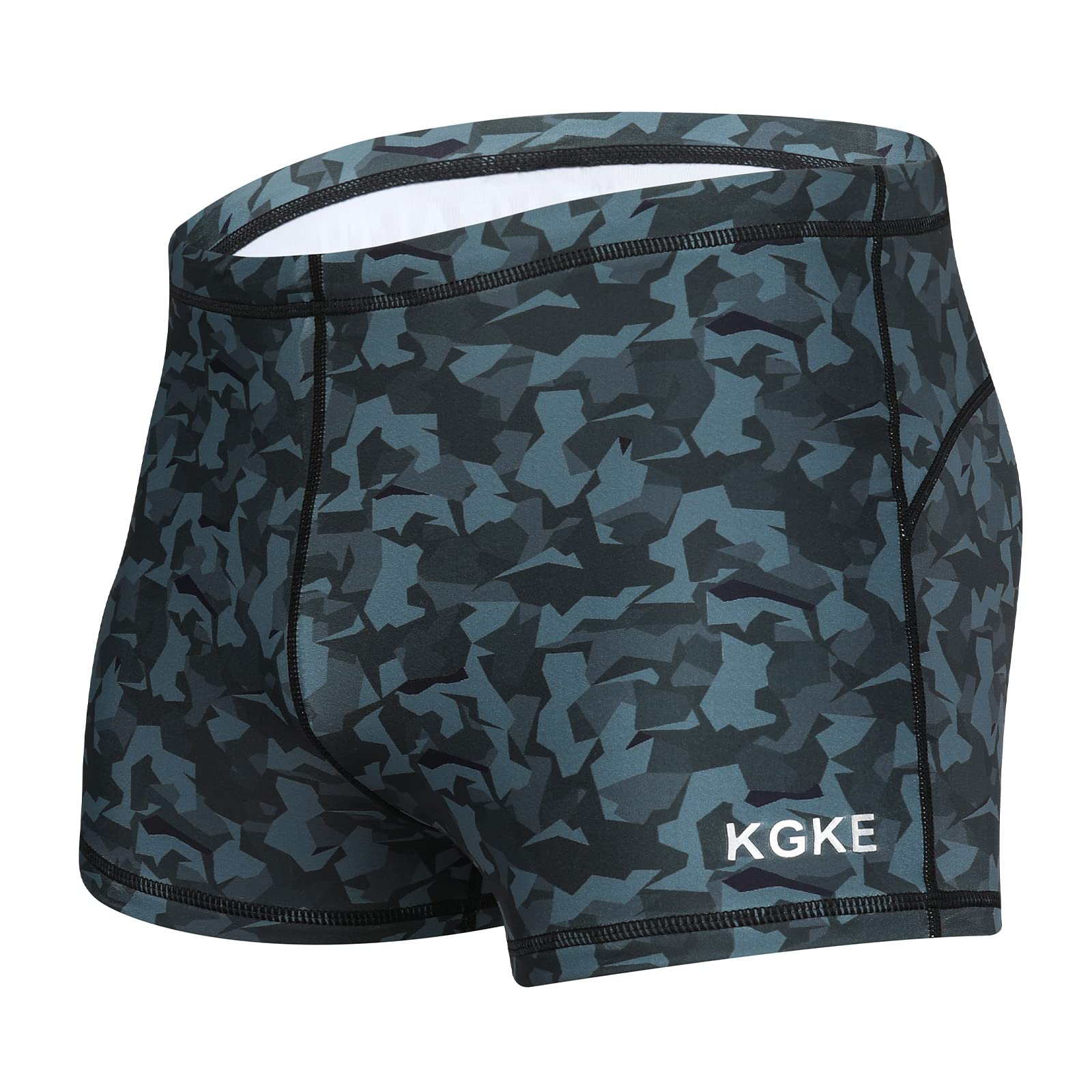 KGKE Mens-Swim-Jammers Athletic-Swimwear Quick-Dry-Shorts Durable-Team ...