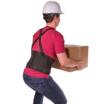 2XL : BraceAbility Industrial Work Back Brace with Straps for Movers ...