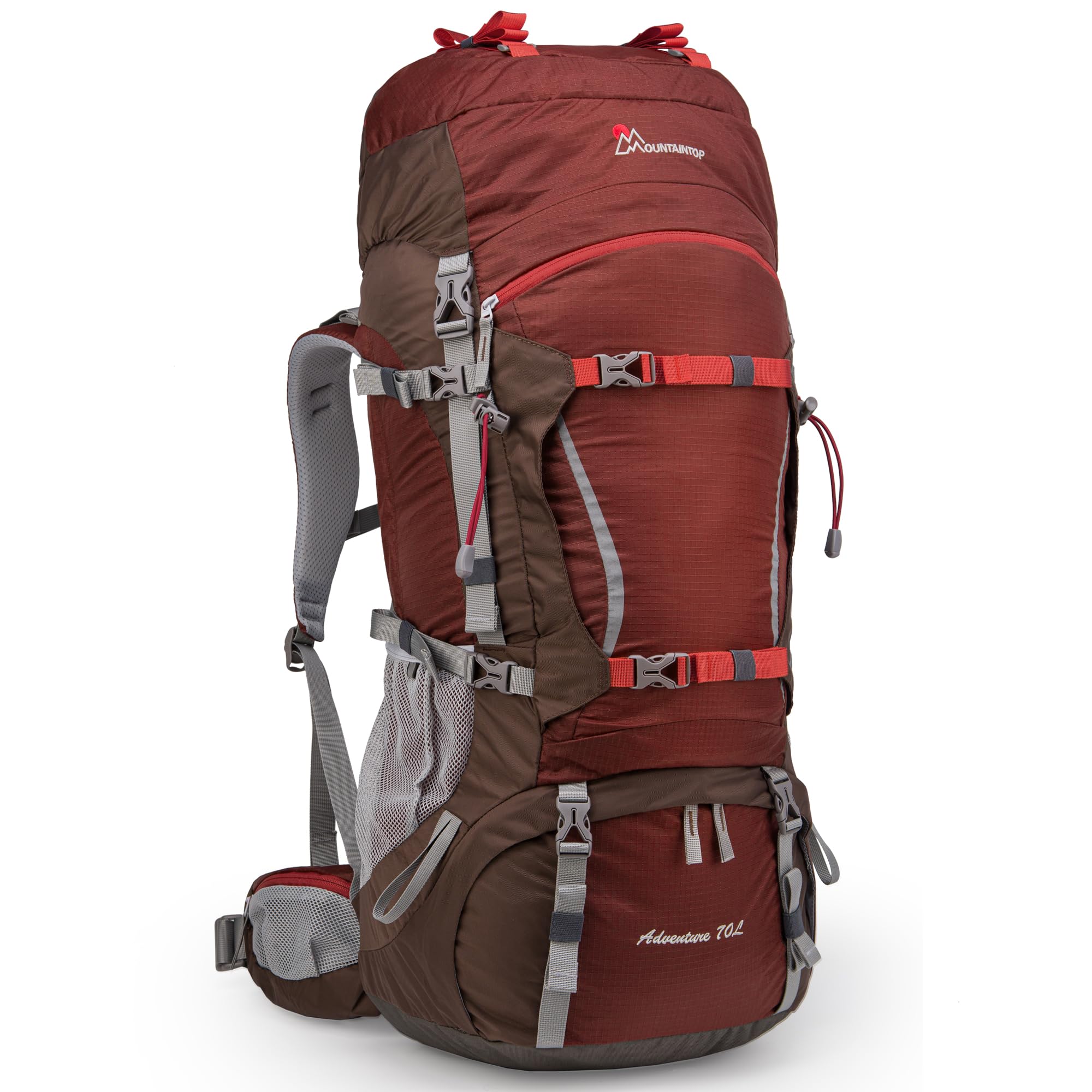 MOUNTAINTOP 70L Internal Frame Backpack Camping Backpacking Hiking ...