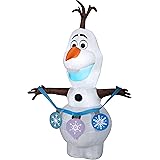 Amazon.com: Gemmy 4ft Airblown Inflatable Olaf Holding Christmas Tree ...