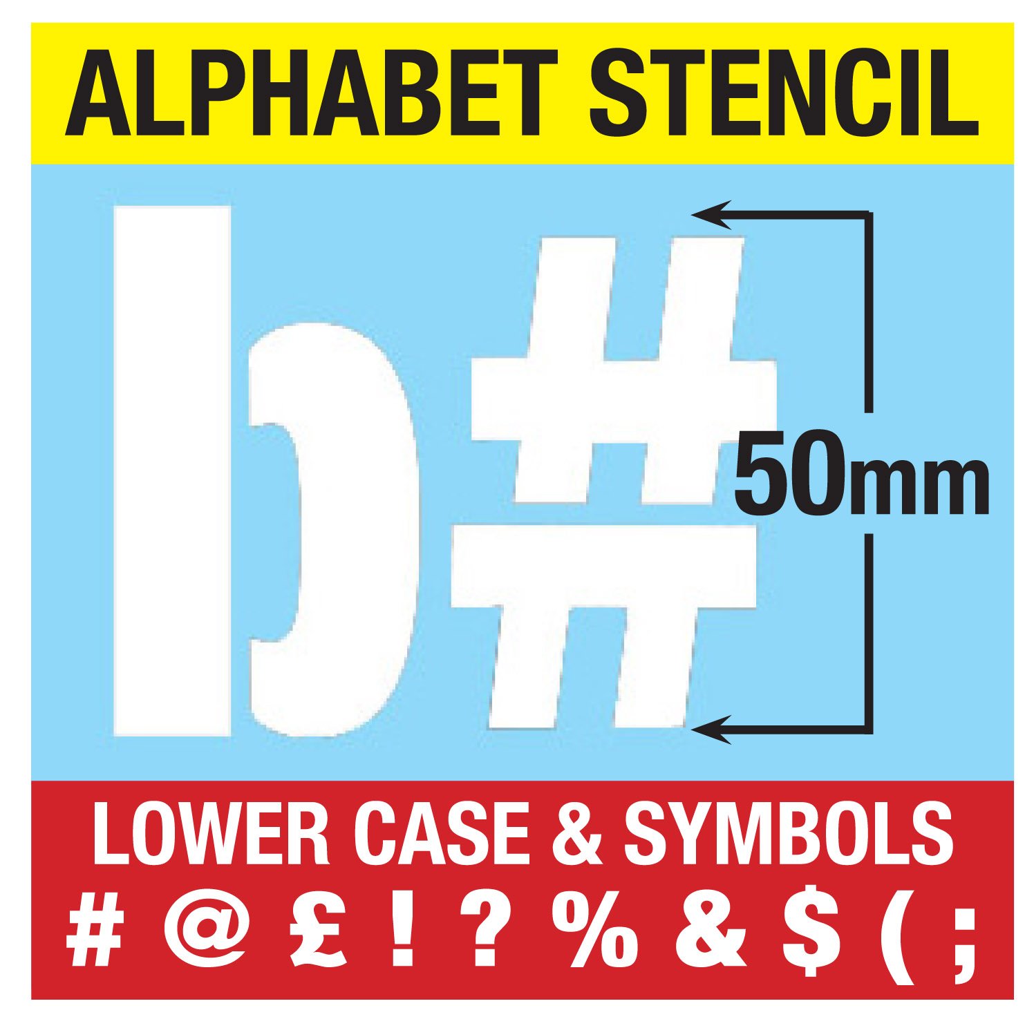 Letter Stencils 50mm Tall Reusable Stencil On 6 Separate Sheets Of letter-stencils-50mm-tall-reusable-stencil-on-6-separate-sheets-of