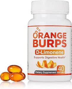 Amazon.com: Orange Burps D-Limonene Softgels | Orange Peel Extract for ...